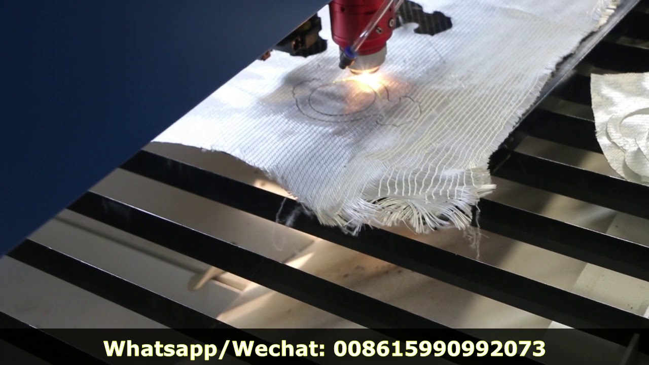Fiberglass cut by CO2 laser engraving cutting machine - YouTube