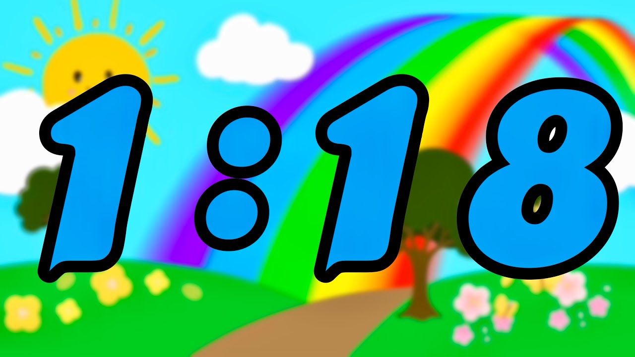 ⏰ Fun 1 Minute and 18 Second Countdown Timer for Kids – Learning & Play ...