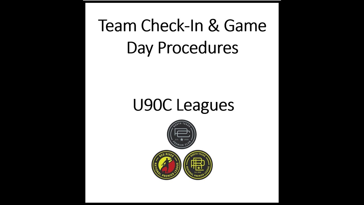 U90C Sports - League Gameday at the fields Team Check-In "HOW TO" - YouTube