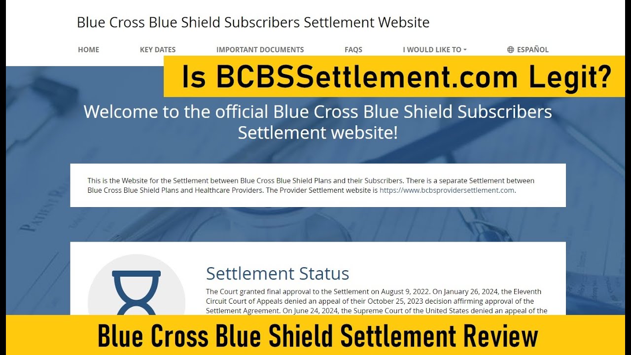 Is BCBSSettlement.com Legit? Blue Cross Blue Shield Settlement Review ...