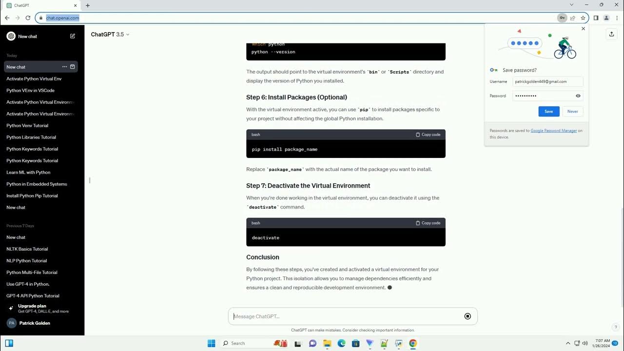 how to activate venv in python - YouTube