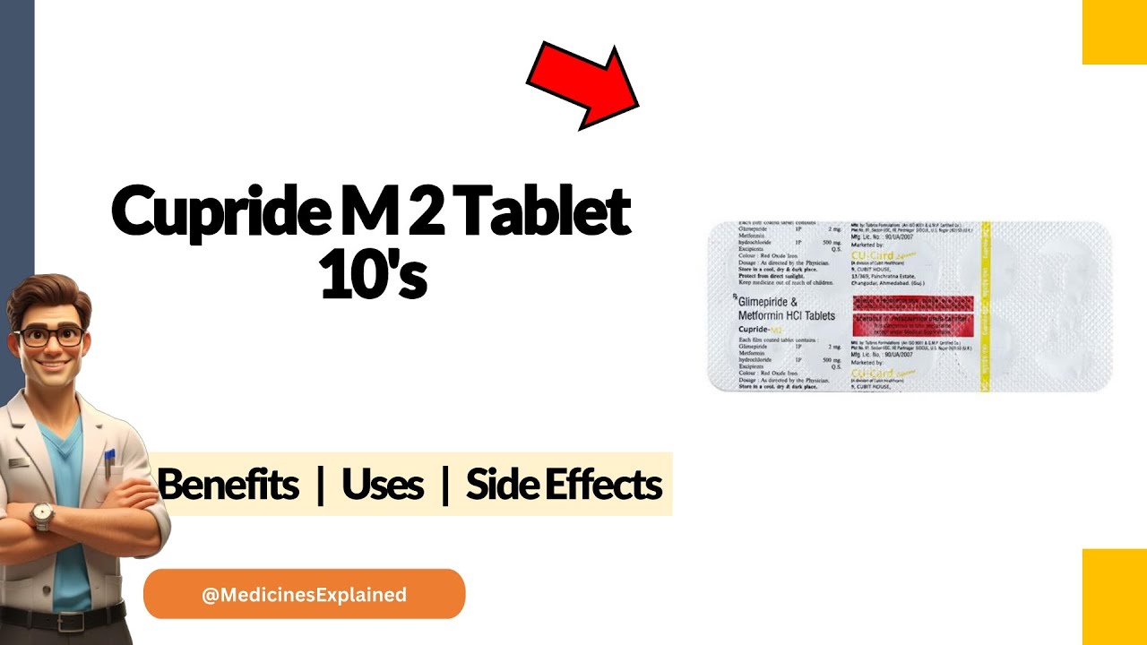 Cupride M 2 Tablets Uses | Side Effects & Dosage 💊 - YouTube