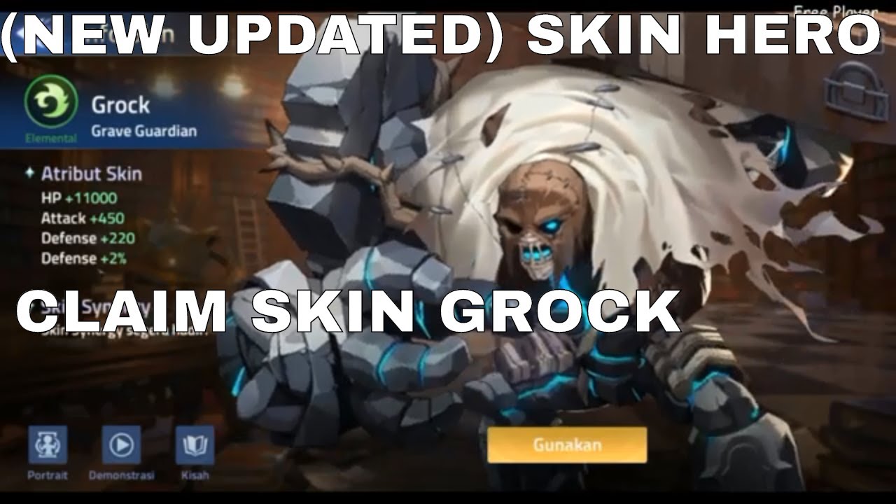 (NEW UPDATED) SKIN HERO - CLAIM SKIN GROCK Mobile Legends: Adventure ...