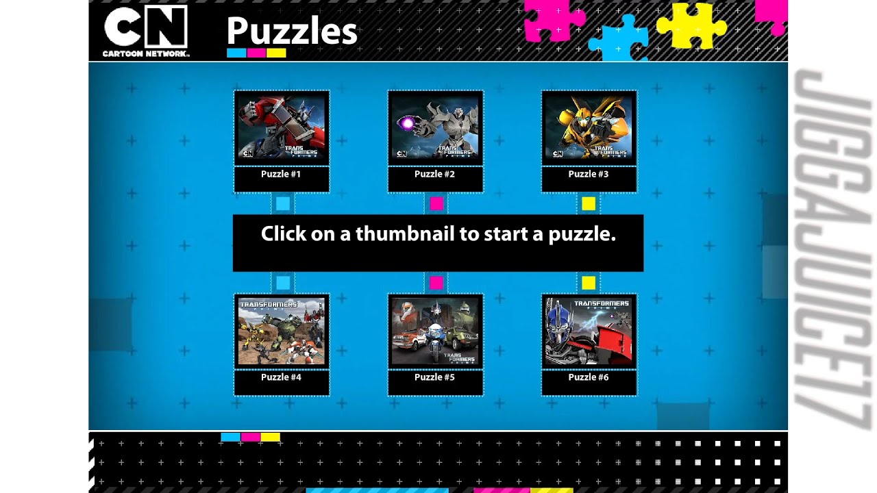 Cartoon Network Puzzles - Transformers Prime Flash Game (No Commentary ...