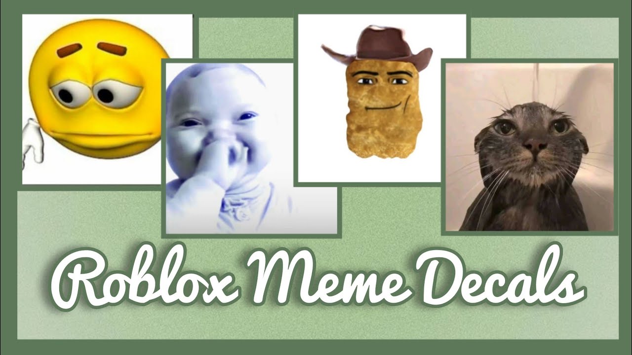 30+ Meme Decal Ids for your ROBLOX - YouTube