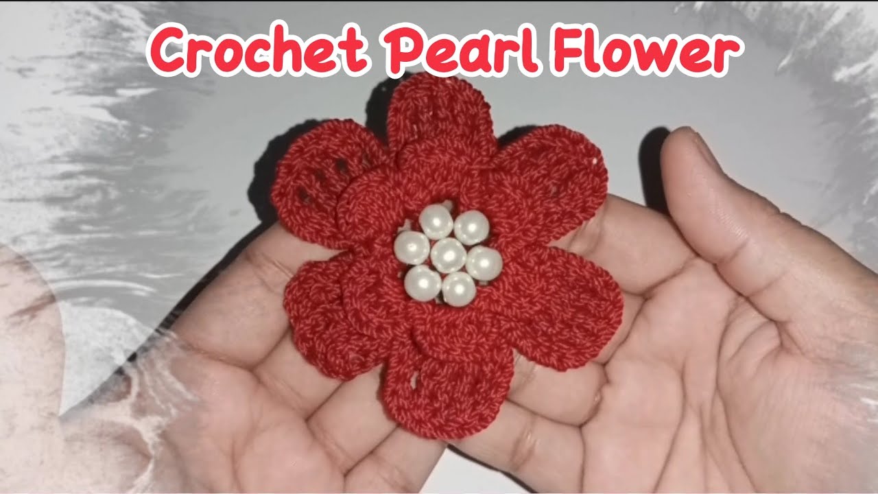TUTORIAL MERAJUT BUNGA//HOW TO CROCHET FLOWER//BUNGA RAJUT//FLOWER ...