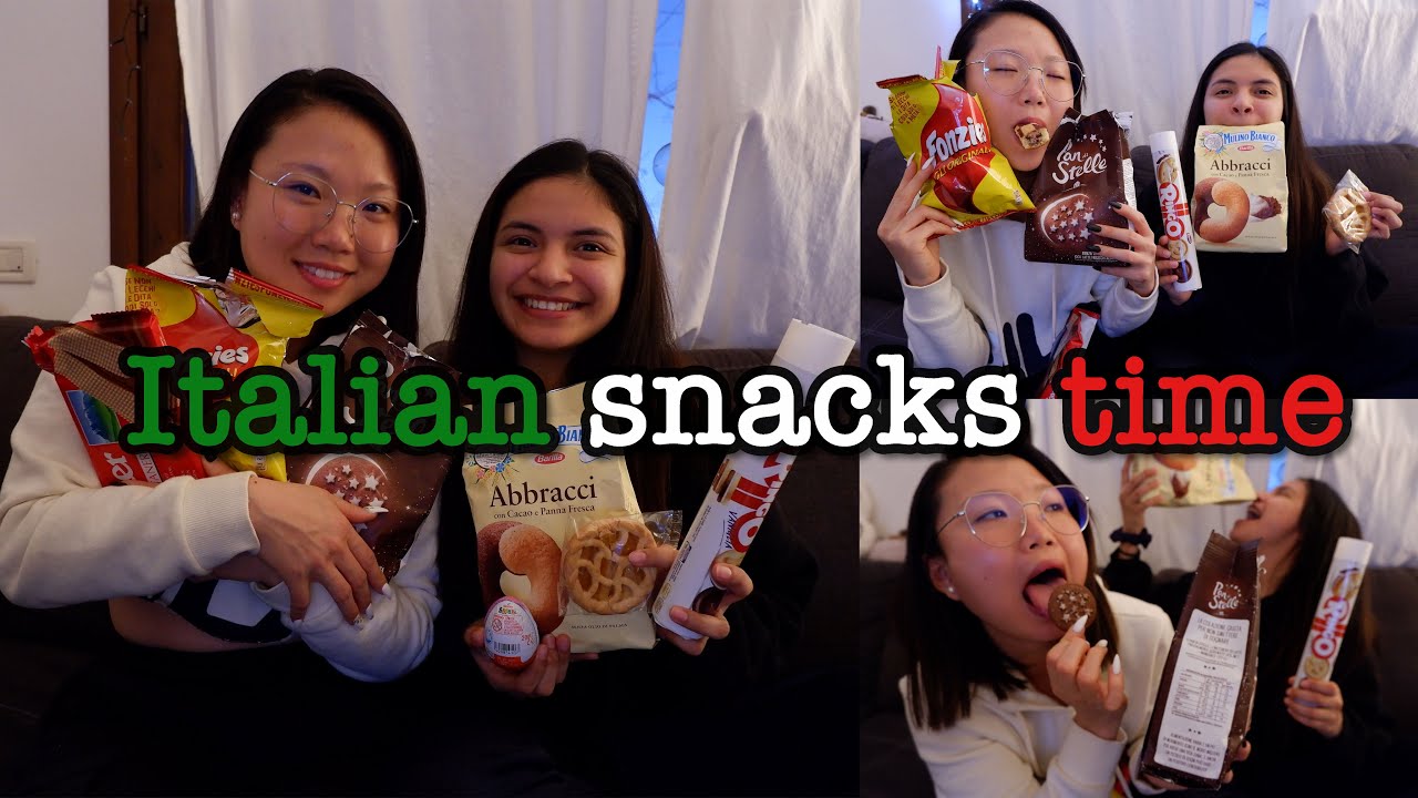 Trying Italian snacks in Italy - YouTube