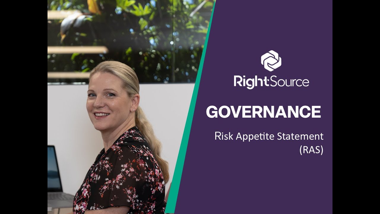 Governance of Risk - Risk Appetite Statement (RAS) - YouTube