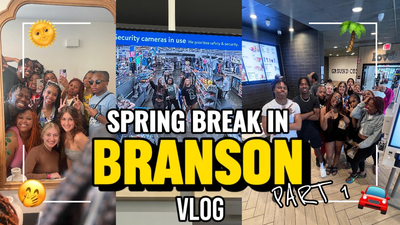 spring break in BRANSON VLOG?! Part 1: Packing, Road Trip, Cabin Tour ...