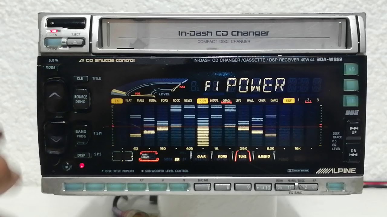 Alpine old school 3DA-W882 - YouTube