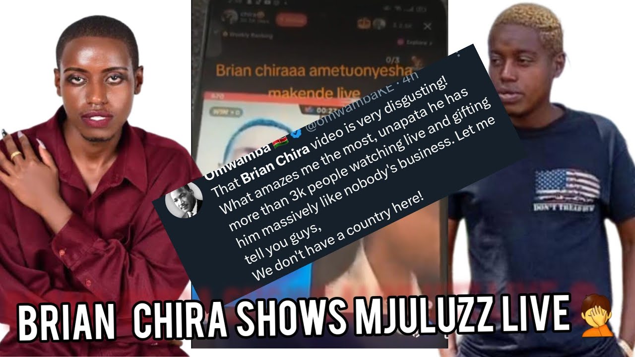 BRIAN CHIRA Tiktok Live showing Mjuluzz Viral Video - YouTube