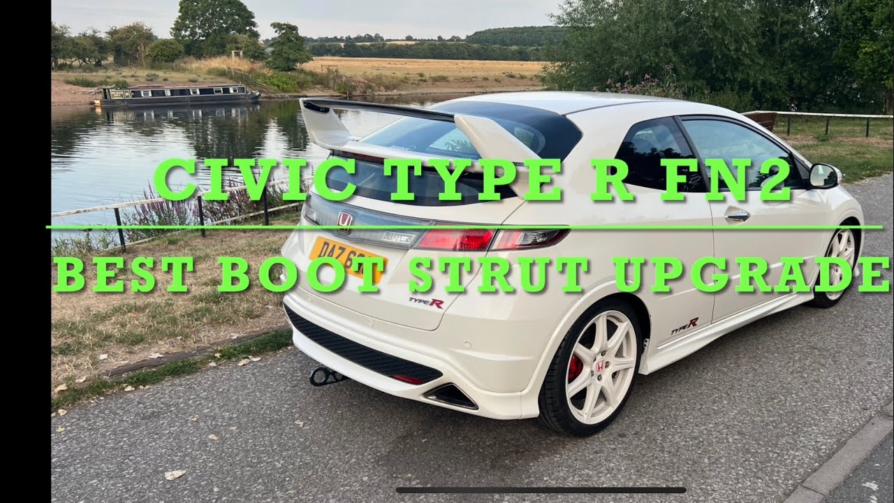 FN2 Civic Type R, the BEST gas boot strut upgrade? HOW CHEAP?!? - YouTube