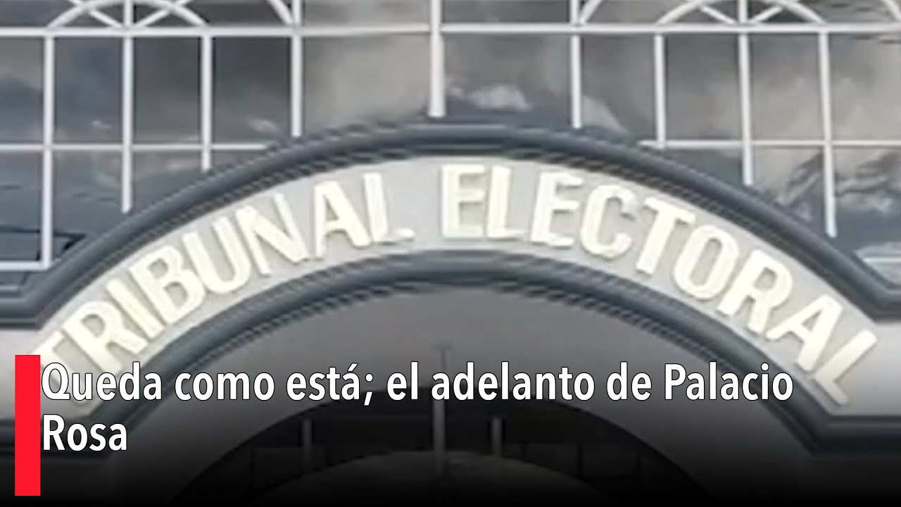 Queda como está; el adelanto de Palacio Rosa - YouTube