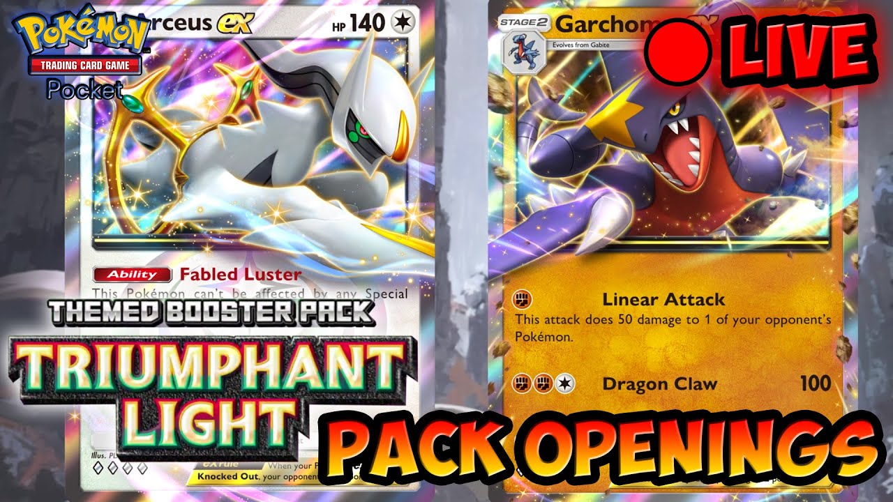 Triumphant Light Pack Openings | Pokémon Trading Card Game Pocket - YouTube
