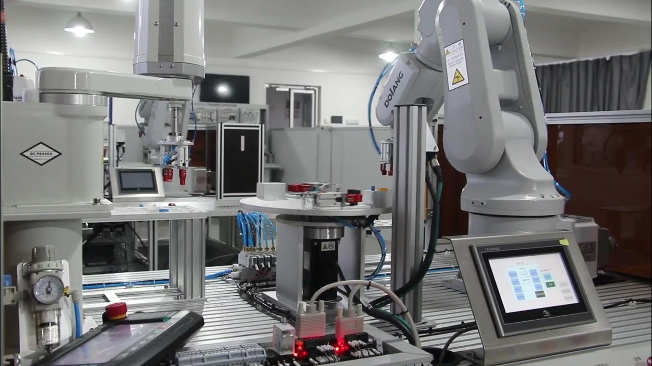 DLDS-1508 industrial robot training equipment operation video 01 - YouTube