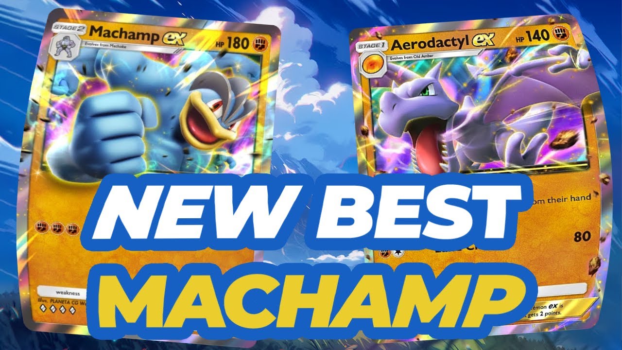 BEST NEW Machamp EX deck for Pokemon Pocket with Mythical Island - YouTube