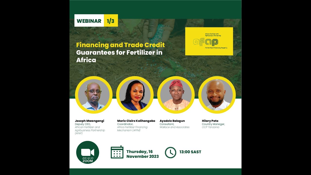 Financing and Trade Credit Guarantees for Fertilizer(16 November 2023 ...