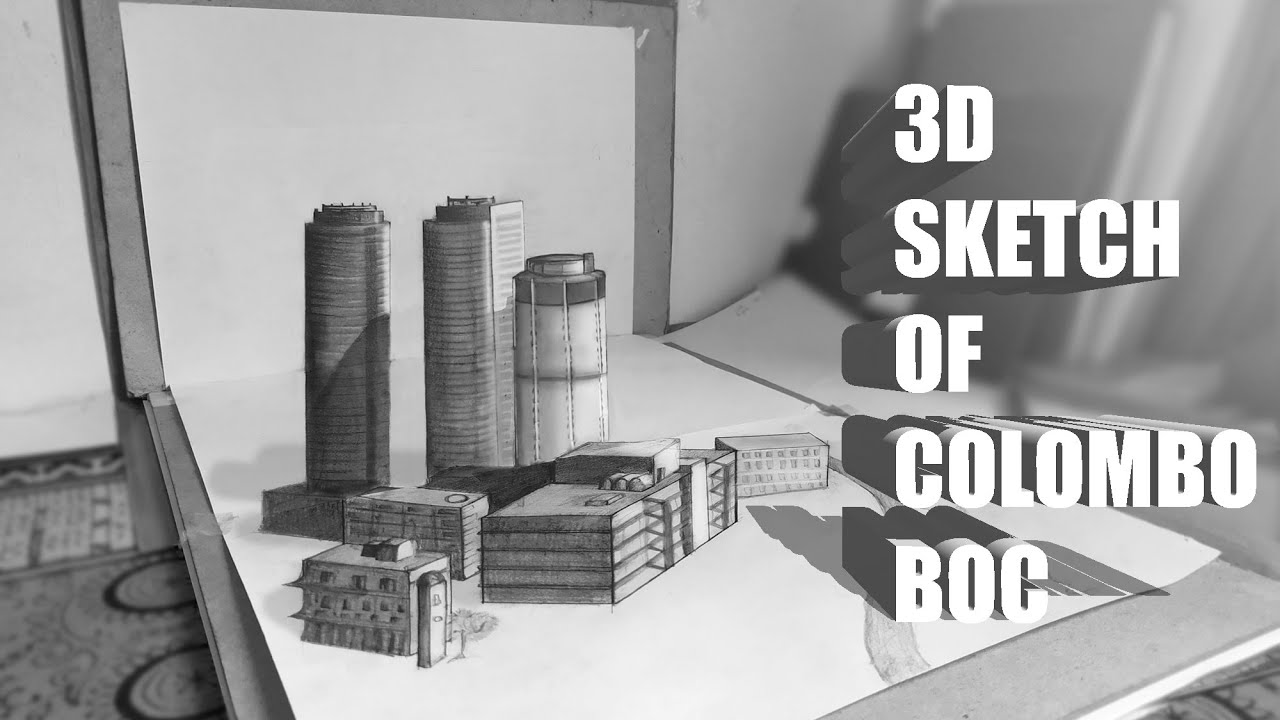 3D Pencil drawing of Colombo BOC complex - YouTube
