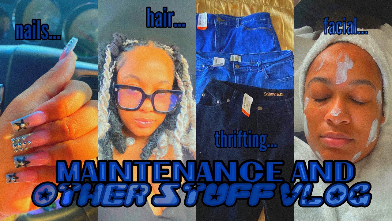 Maintenance Vlog Getting Braids For The Summer New Nails Facial