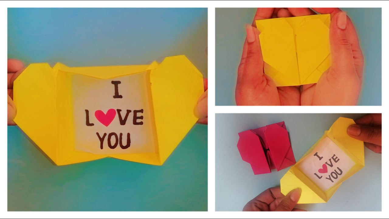 Origami Opening Heart Box / Envelope Tutorial - 𝗗𝗜𝗬 𝗢𝗿𝗶𝗴𝗮𝗺𝗶 𝗛𝗲𝗮𝗿𝘁 𝗕𝗼𝘅 ...
