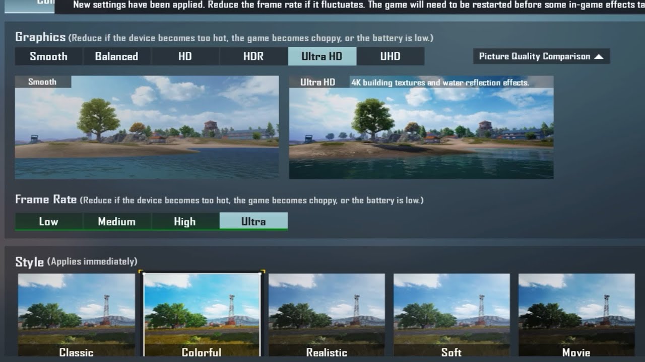 BGMI Ultra HD graphics - YouTube