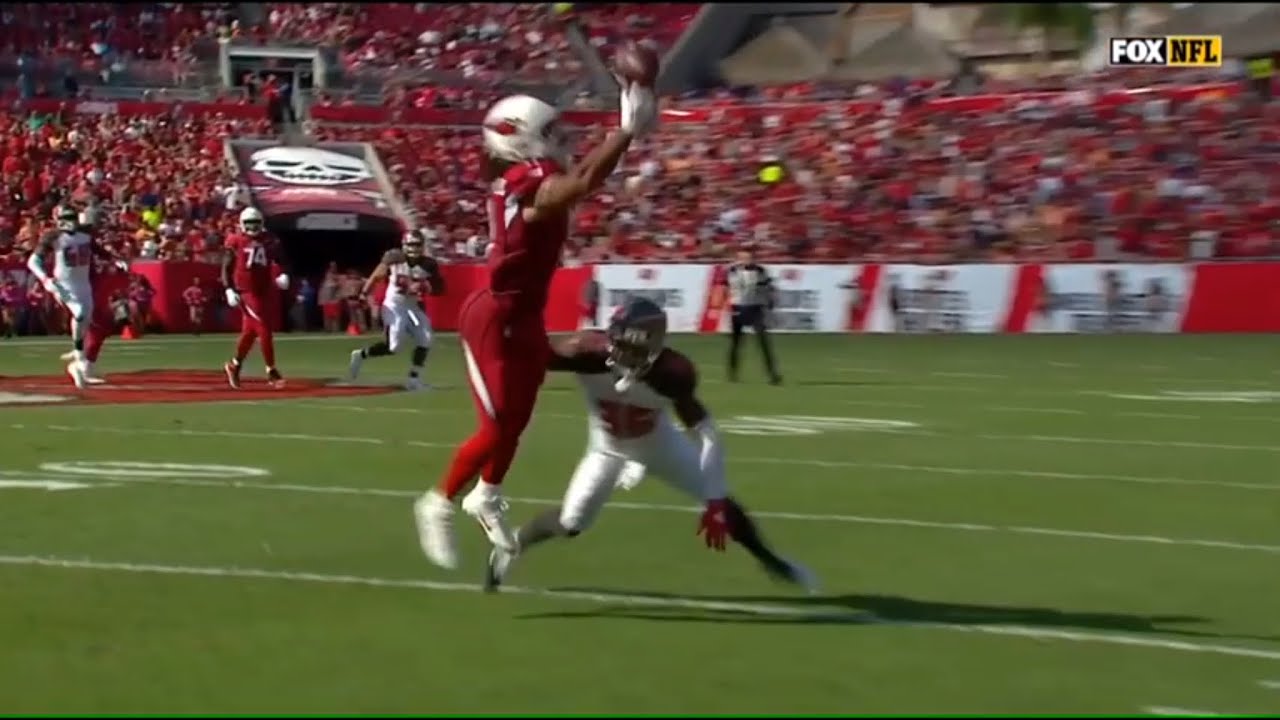Larry Fitzgerald makes insane sideline catch - YouTube