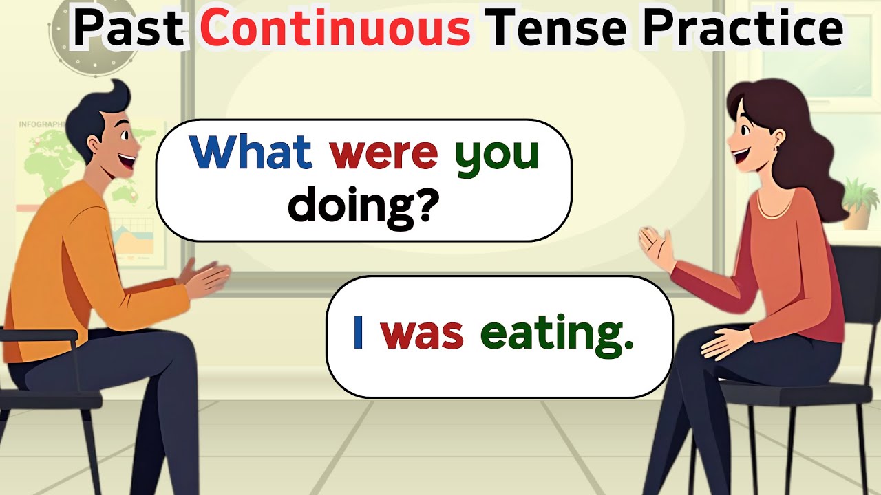 English Speaking Practice | Past Continuous Tense Practice | English ...