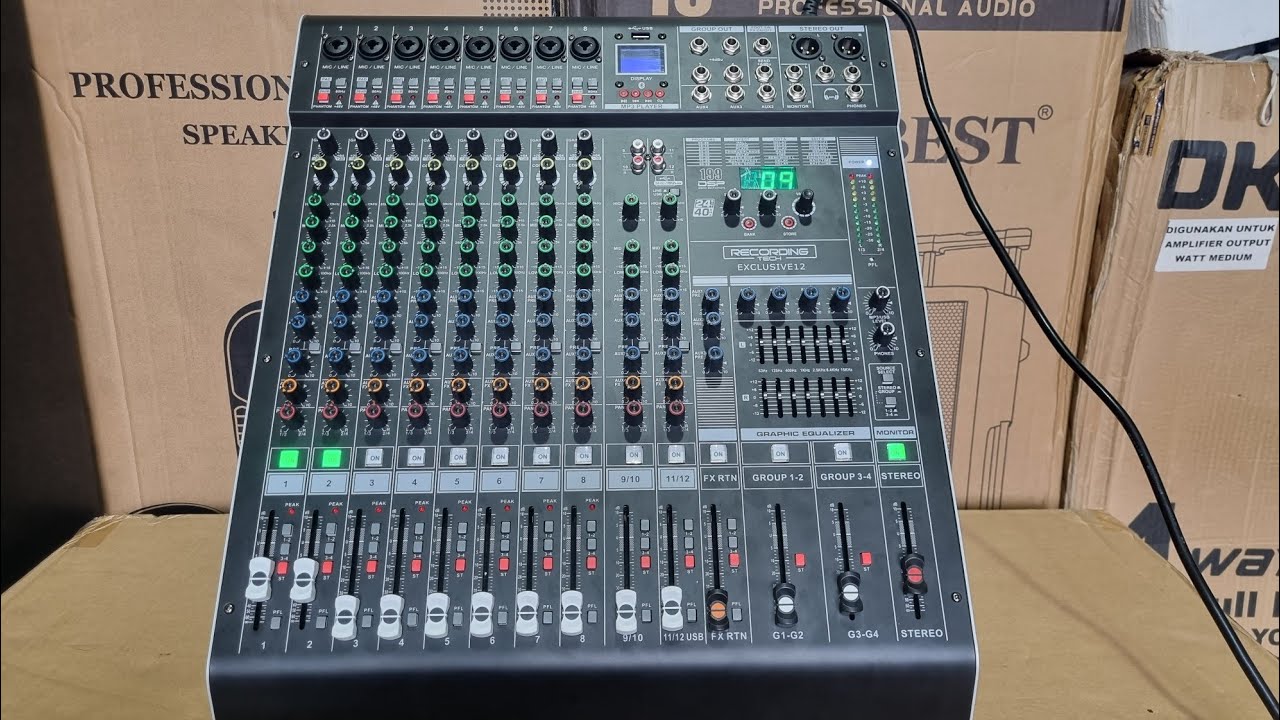 Review Mixer Recording Tech Exclusive 12 Mirip Huper QX12 Murah Fitur ...