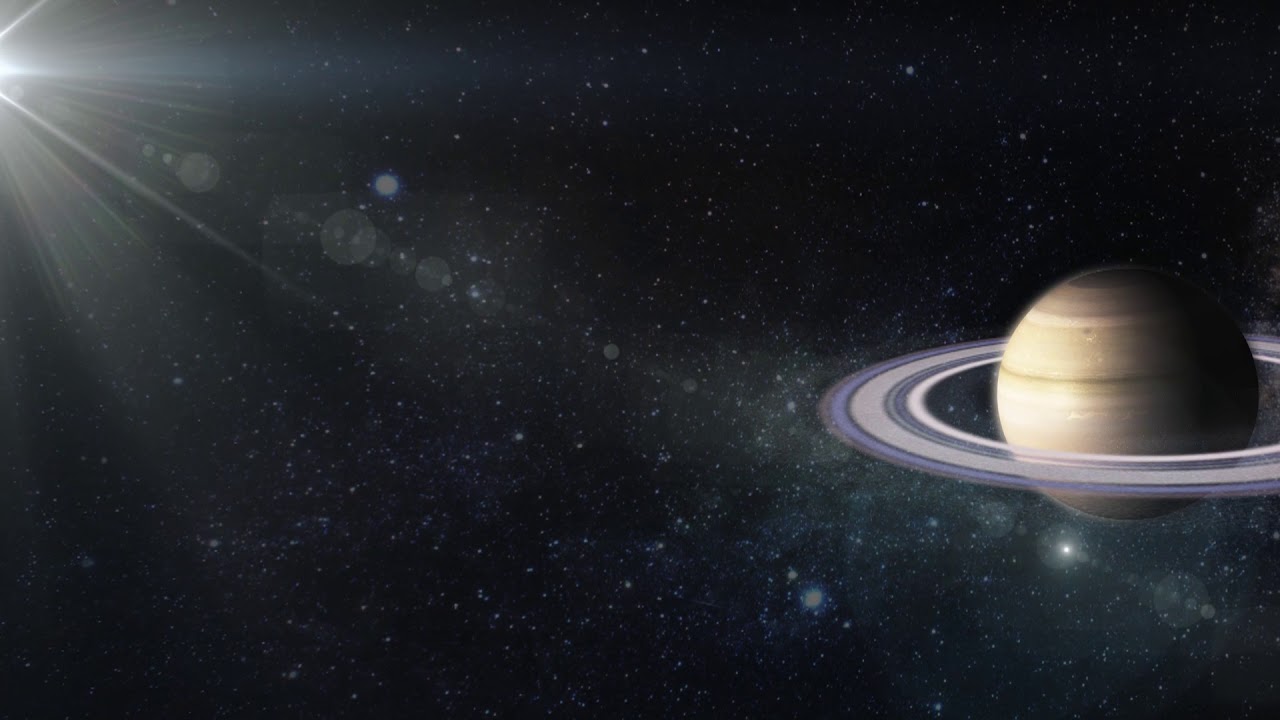 Solar System Jupiter to Saturn - Copyright Free Stock Footage Clip ...