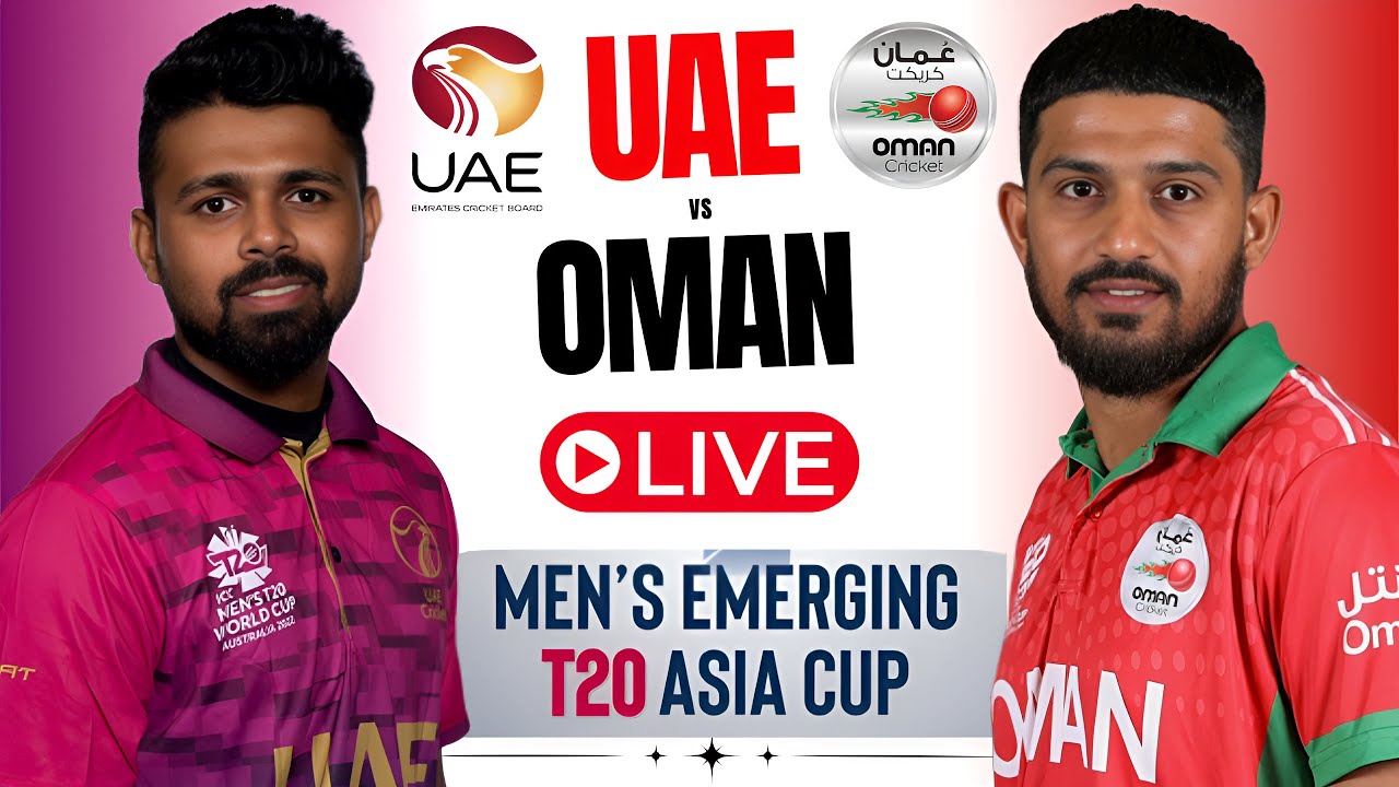 United Arab Emirates vs Oman live, 3rd T20 | UAE vs OMN | T20 Emerging ...