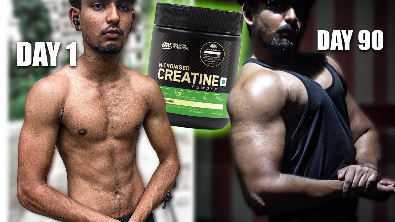 My CRAZY 90 Days Creatine Transformation | Creatine Before & After ...