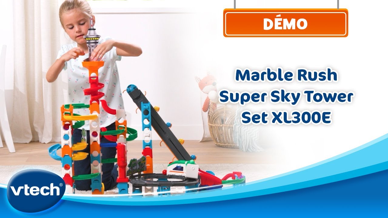 Marble Rush - Super Sky Tower Set XL300E - Circuit à billes (90cm de ...