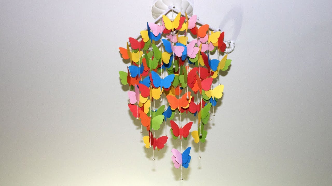 How to make wind chimes out of paper - Make Room Decoration With ...