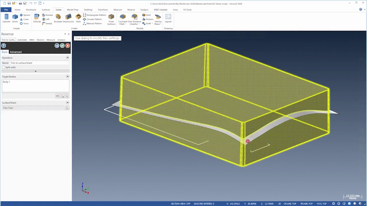 Verisurf ile Tersine Mühendislik - Reverse Engineering 1 - YouTube