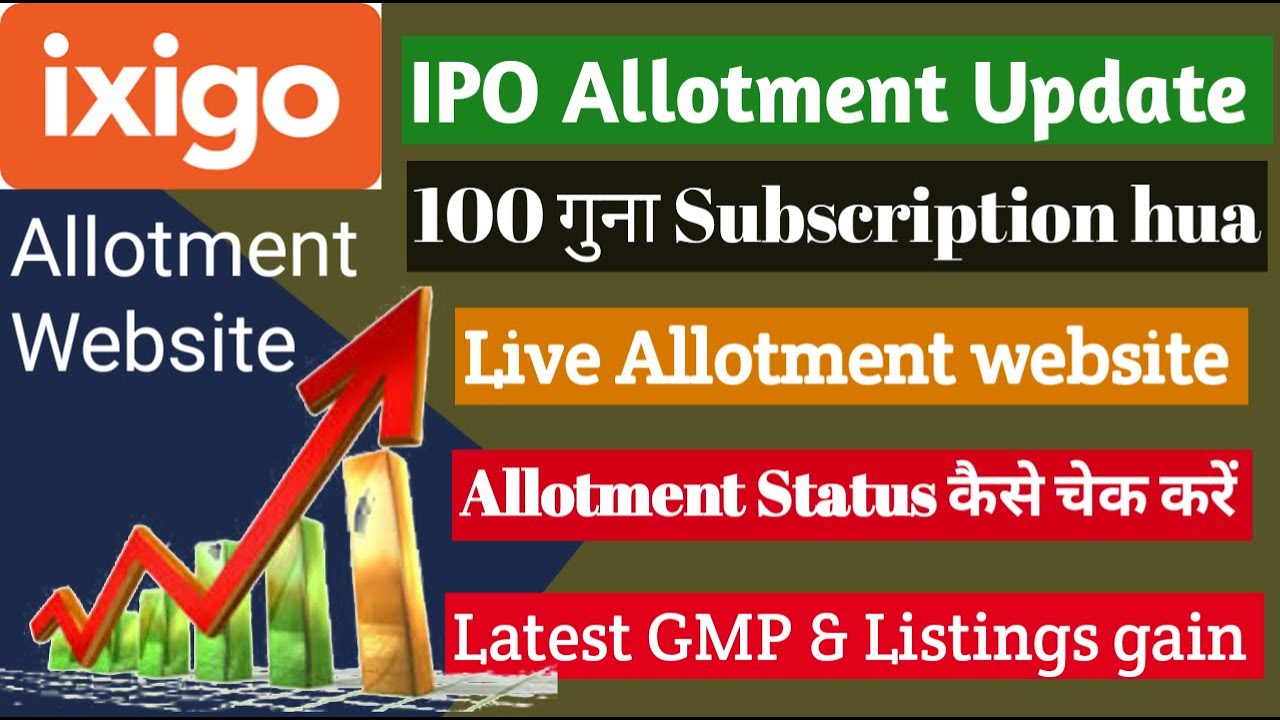 ixigo ipo allotment status check l ixigo ipo Results latest update l ...