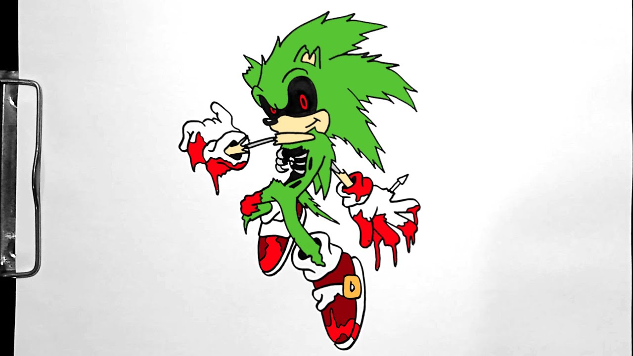 How to Draw SONIC ZOMBIE | SONIC THE HEDGEHOG - YouTube