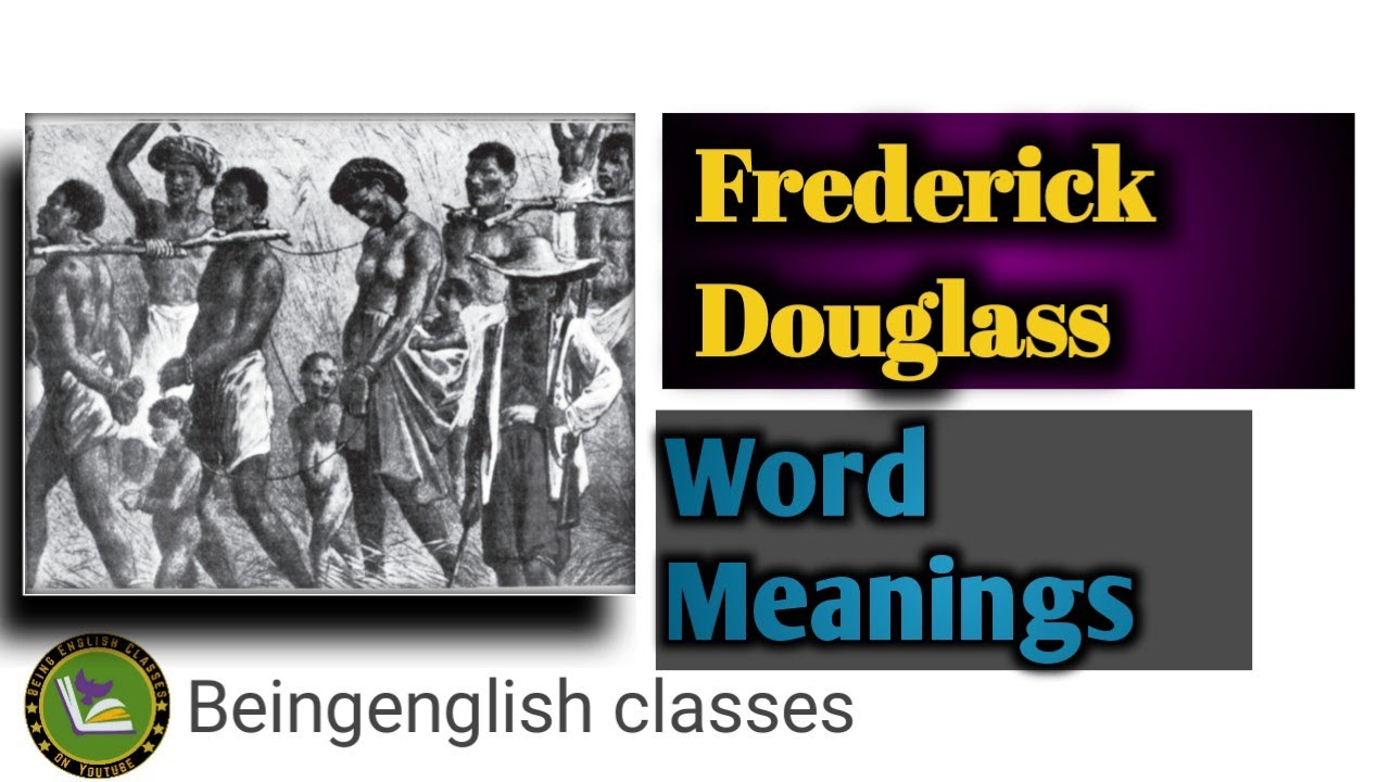 Frederick douglass 1st puc word meaning vocabulary #frederickdouglass ...