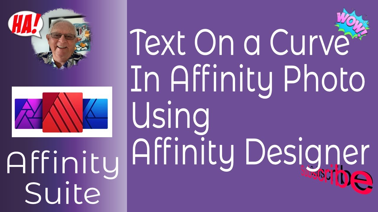 Text On A Curve In Affinity Photo Using Affinity Designer on The ...