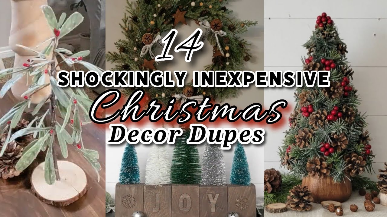 14 SHOCKINGLY INEXPENSIVE CHRISTMAS DECOR DUPES!~Cheap Yet Beautiful ...