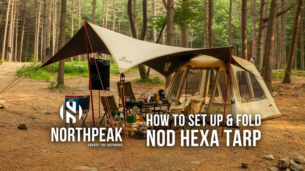 nopk Instruction video Nod hexa tarp cream - YouTube