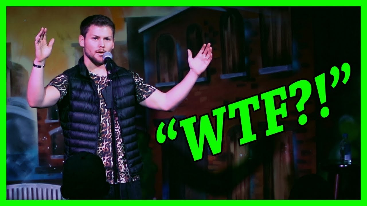 Lady Accidentally Laughs At Comedian's Stutter - YouTube