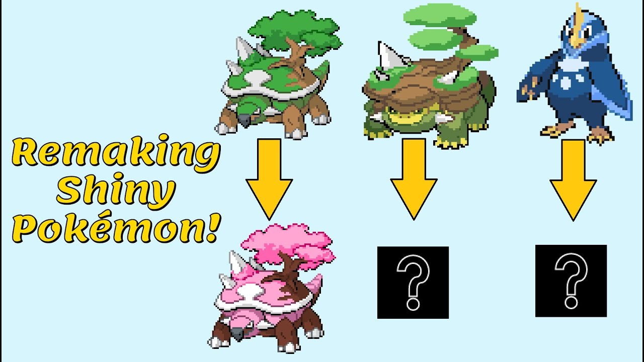 Remaking Sinnoh Starter Shinies! + Beta Sprites - YouTube