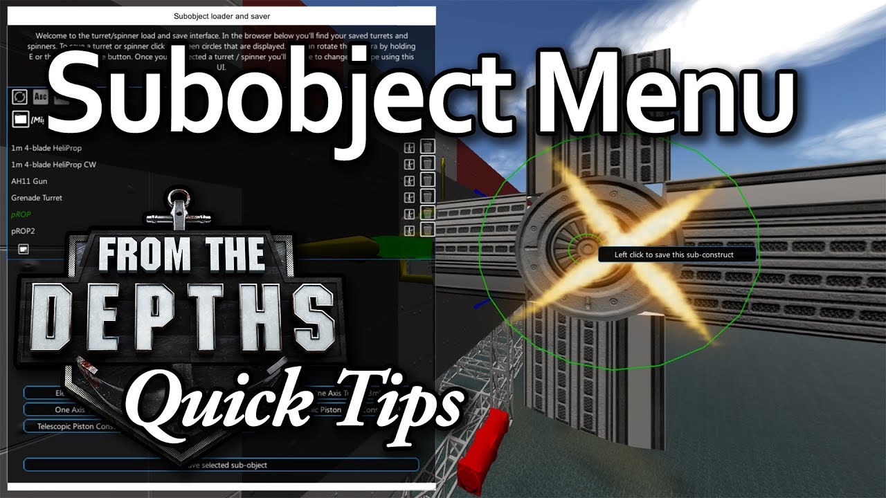 SubObject Menu Guide - YouTube