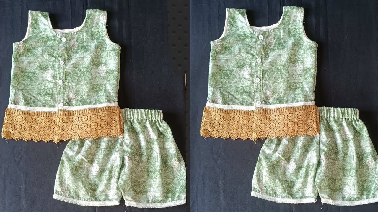 Summer Special Baby Girl Top With Shorts Cutting And Stiching///Aiza ...