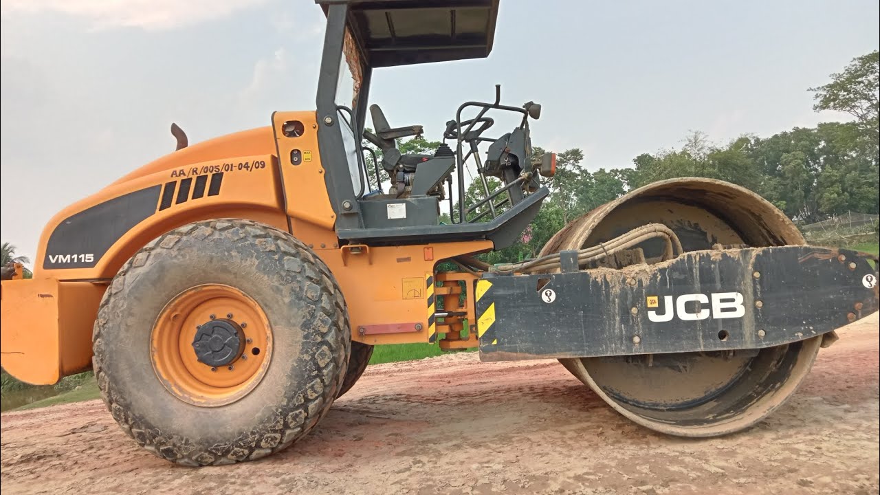 jcb rollar & Sany motor grader - YouTube