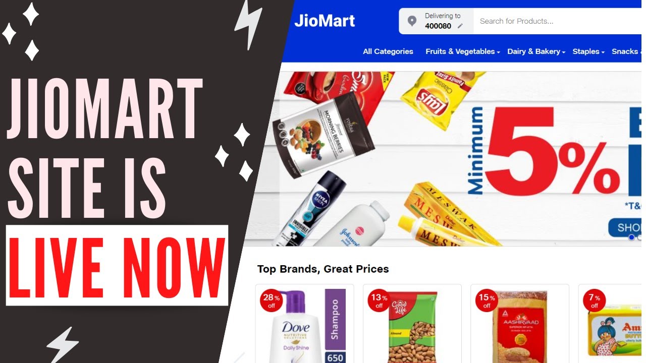 JIO MART online shopping | How to order product on JIO MART | In HIND ...