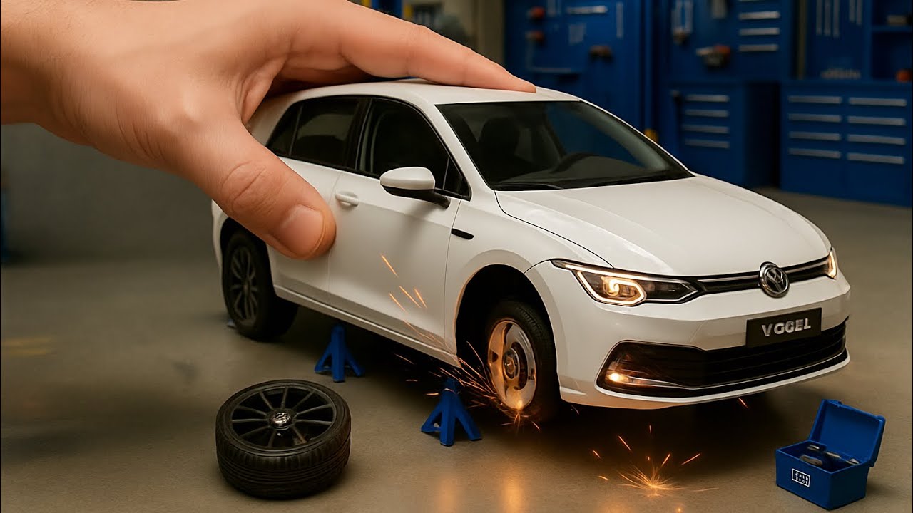 A Mini Hatchback Car Along with a Luxury VIP Minibus | Volkswagen ...