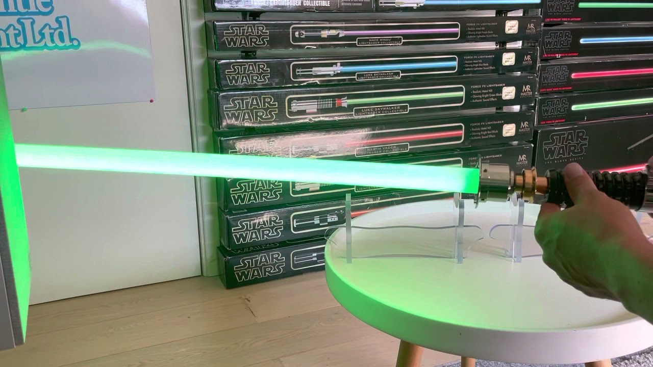 Obi wan kenobi LGT lightsaber Review (proffie board neopixel) - YouTube