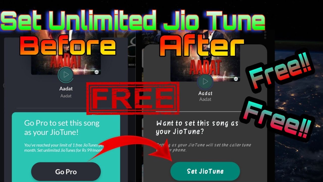 How to change Jio Tune unlimited time | Jio Caller Tune pro free trick ...