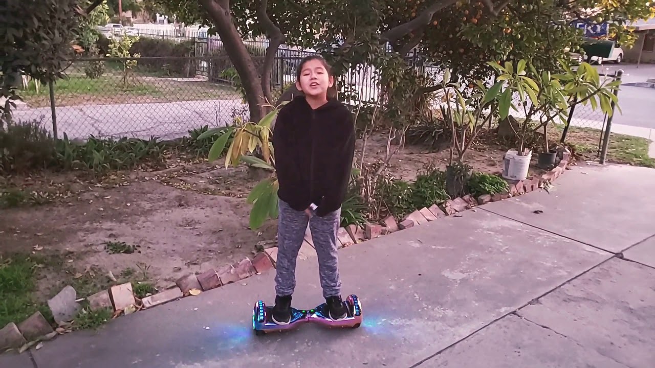 Learning how to ride a hoverboard - YouTube
